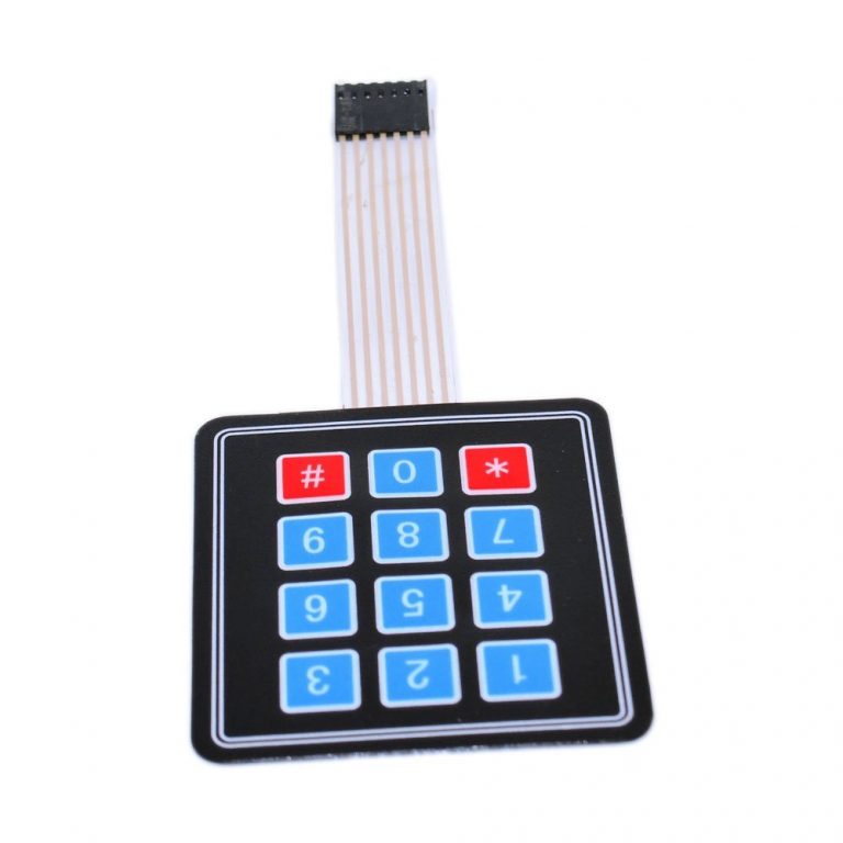 keypad 3X4 matrix flat_Grade A - Circuit Electronics