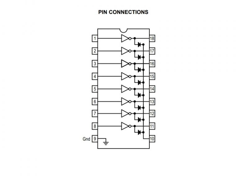 ULN2803APG (8 Channel Darlington Driver) - Circuit Electronics