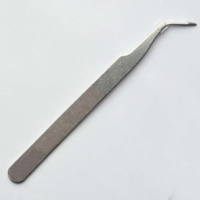 Stainless Steel Tweezer with a Curved Head ST-15 - Circuit Electronics