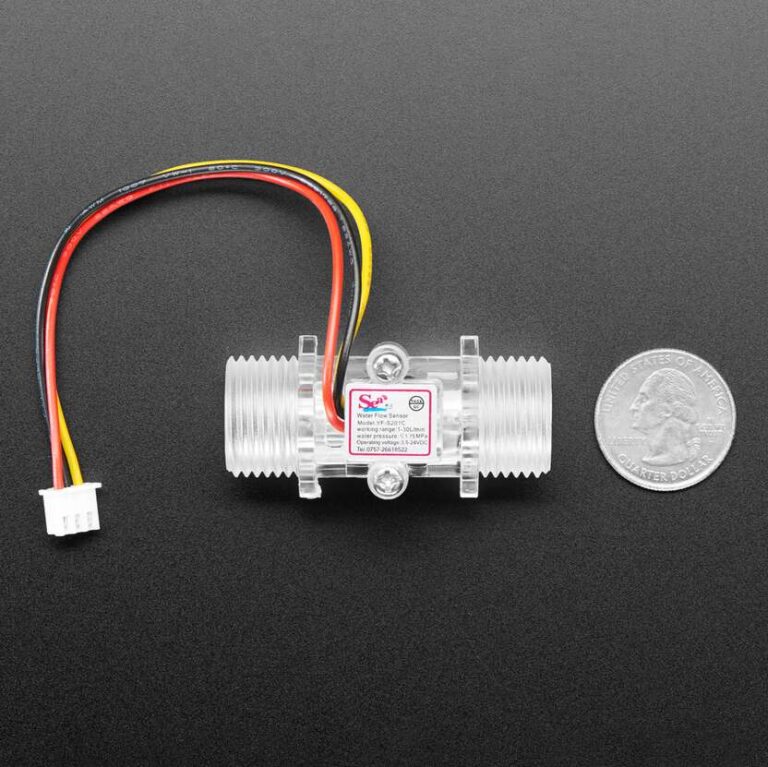 Water Flow Sensor Transparent YF-S201C - Circuit Electronics
