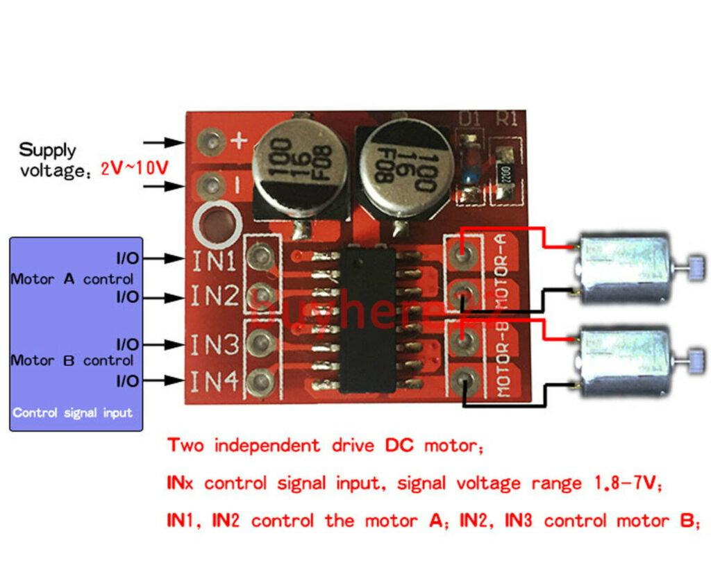 Mini L298N 2 Channel Driver Module - Circuit Electronics